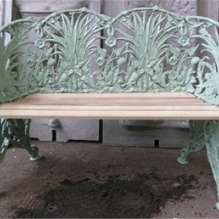 Wheatsheaf and Poppy Bench – Jardine Garden Furniture